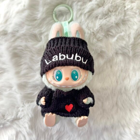 Toys | Labubu Clothes Labubu Outfit Black Oversized Sweater With ...